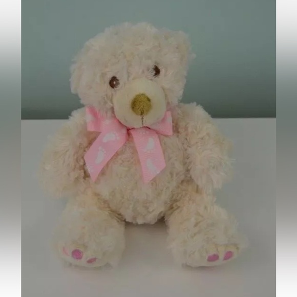 Unipak | Toys | Unipak Teddy Bear Plush Stuffed Animal Off White Pink ...